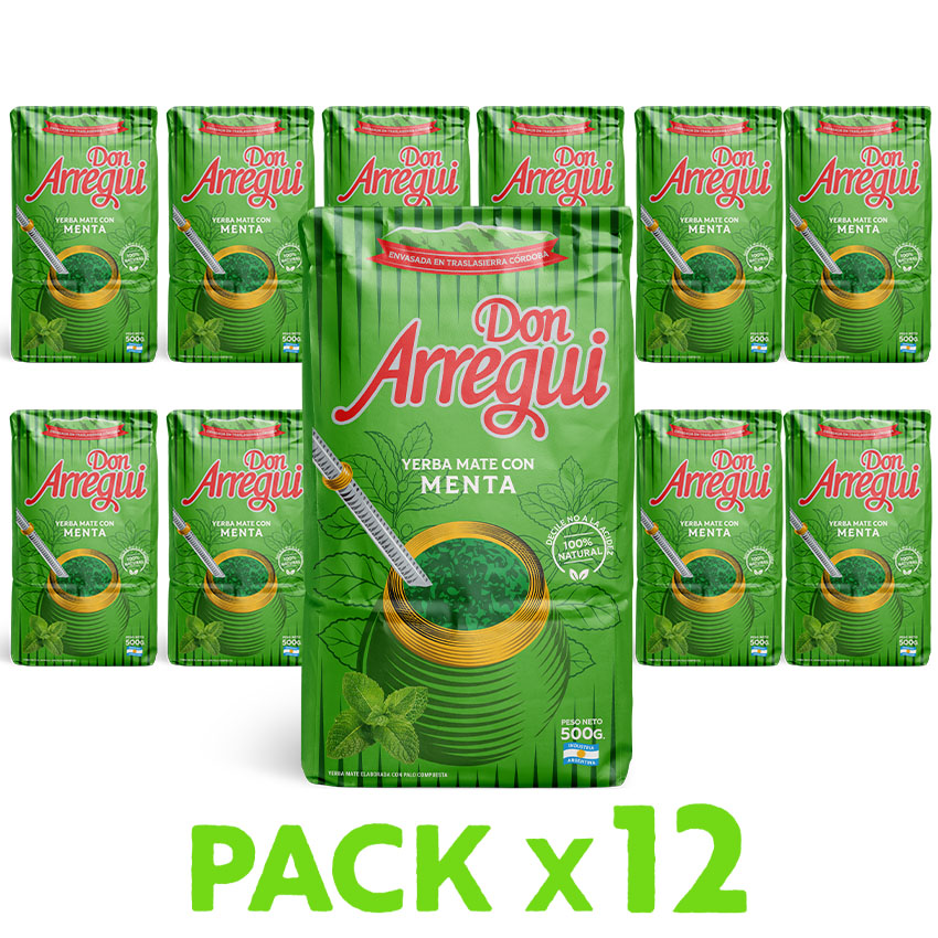 Yerba mate con Menta pack x 12 (6kg) – Don Arregui Store